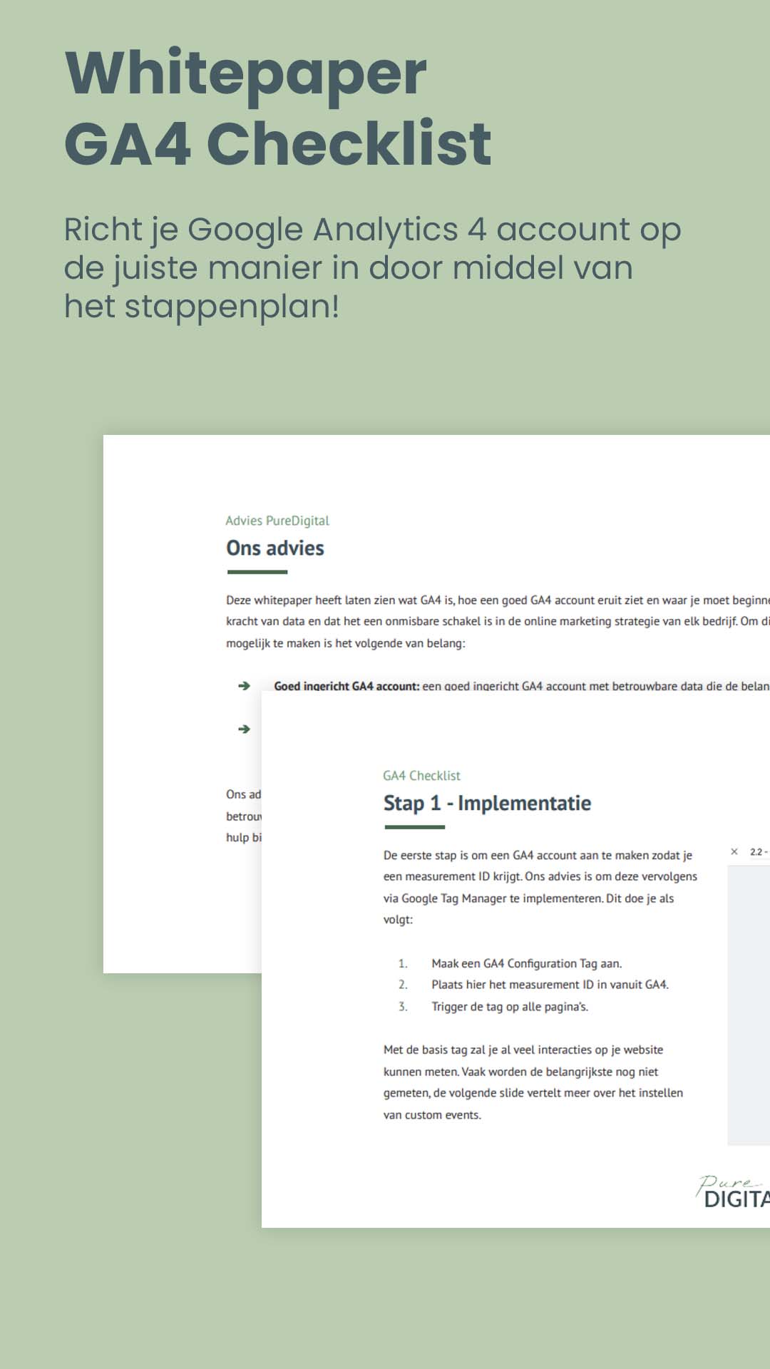 Whitepaper GA4 Checklist - PureDigital